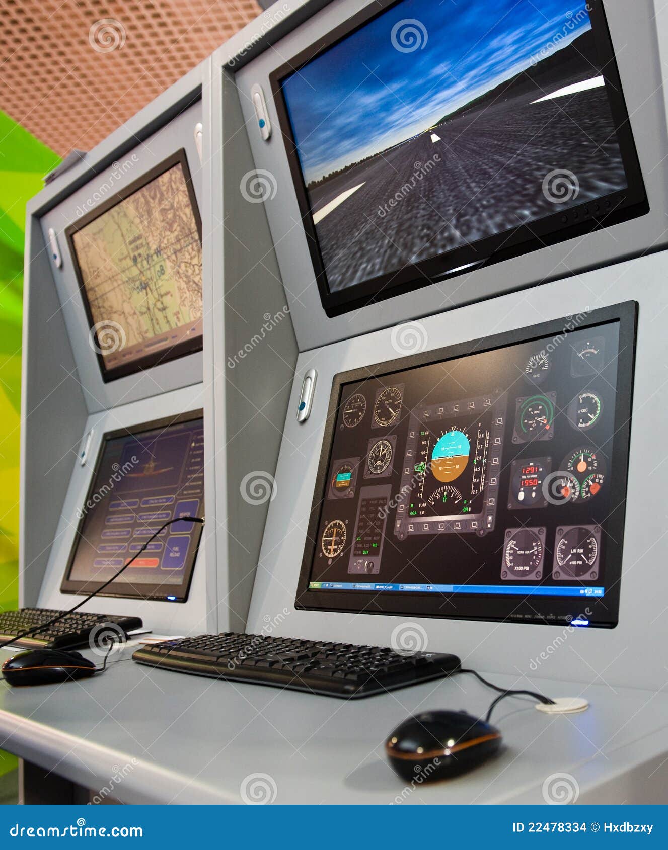 Flight control stock photo. Image of computer, airplane - 22478334