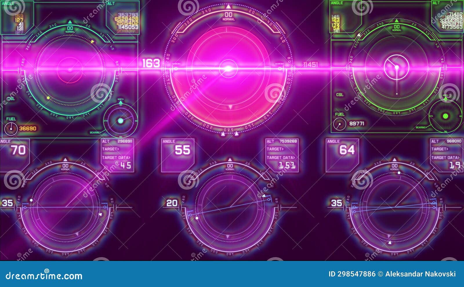 Flight Control Panel Instrument Navigation Stock Illustration ...