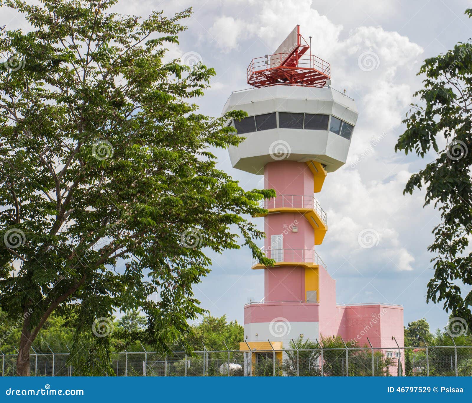 Flight control tower stock image. Image of industry, guidance - 46797529