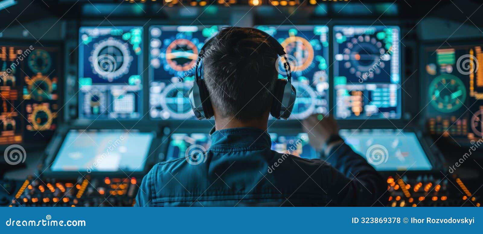 The Flight Controller Monitors the Flight Plan of the Aircraft on the ...