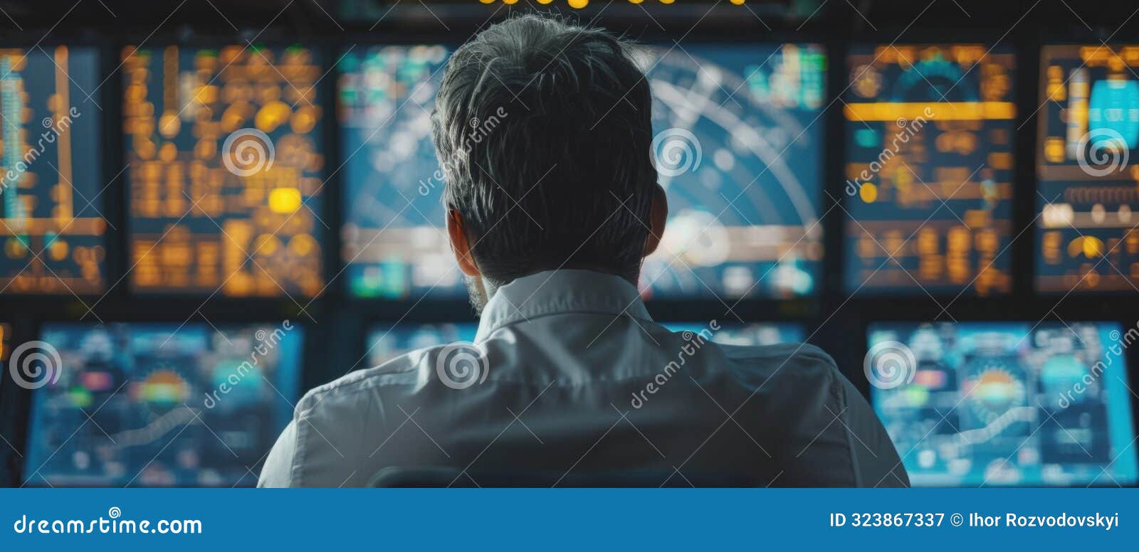 The Flight Controller Monitors the Flight Plan of the Aircraft on the ...