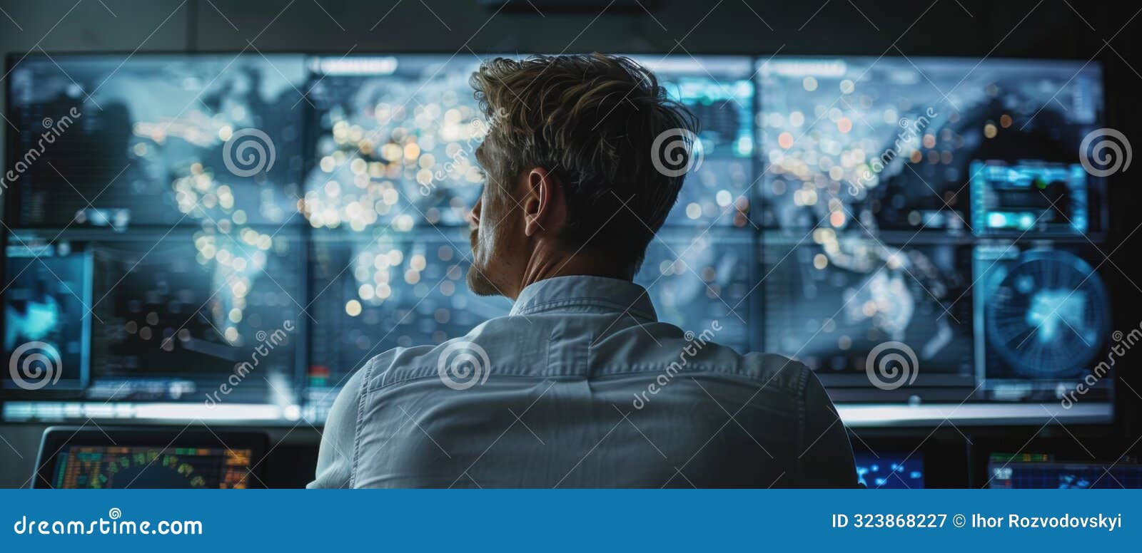The Flight Controller Monitors the Flight Plan of the Aircraft on the ...