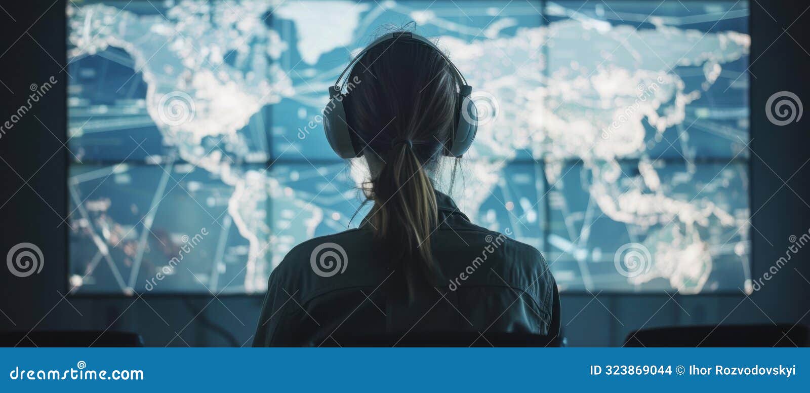 The Flight Controller Monitors the Flight Plan of the Aircraft on the ...