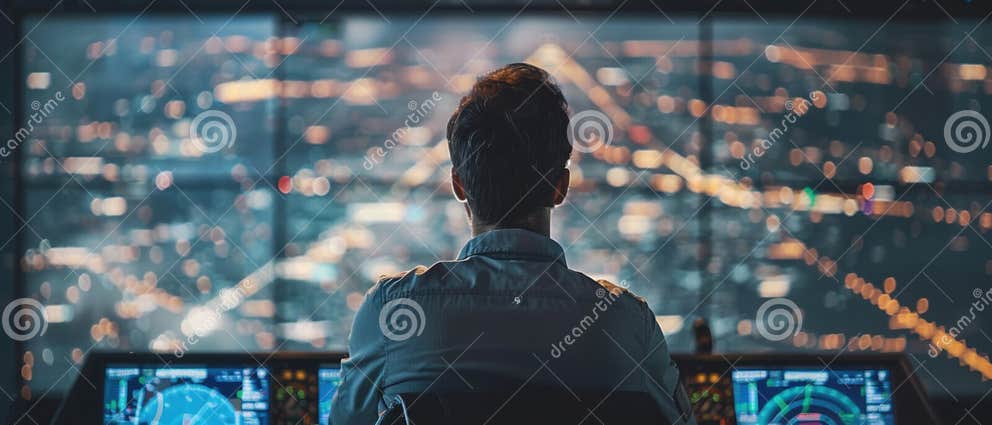 The Flight Controller Monitors the Flight Plan of the Aircraft on the ...