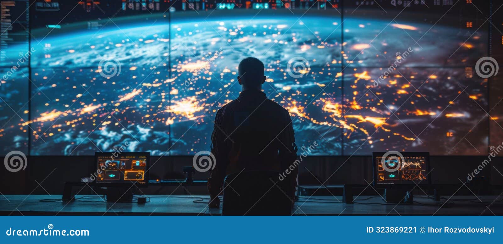 The Flight Controller Monitors the Flight Plan of the Aircraft on the ...