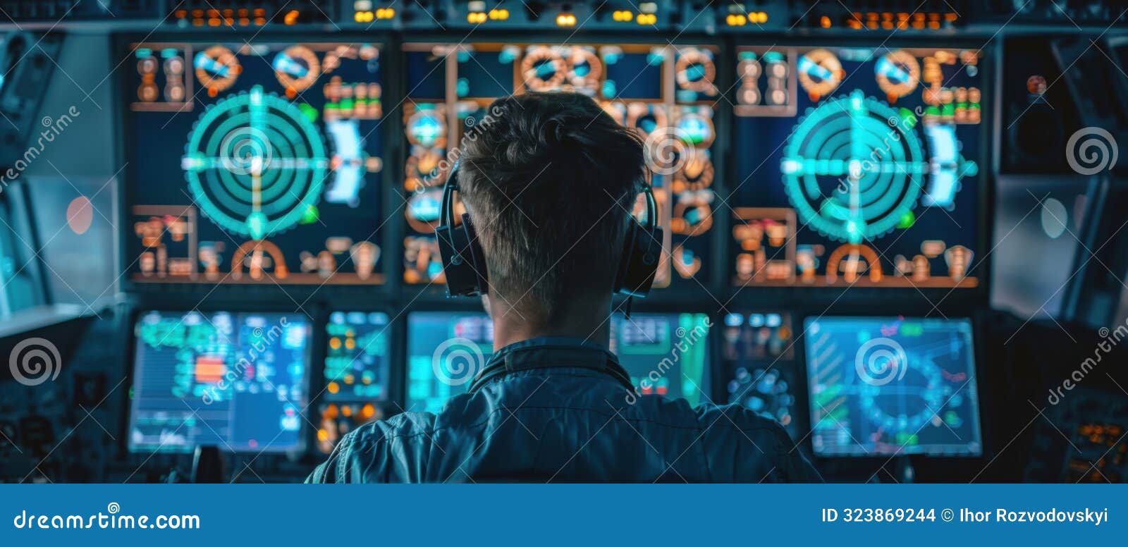 The Flight Controller Monitors the Flight Plan of the Aircraft on the ...