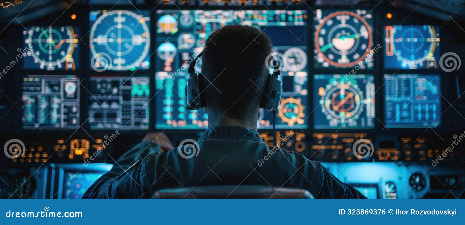 The Flight Controller Monitors the Flight Plan of the Aircraft on the ...