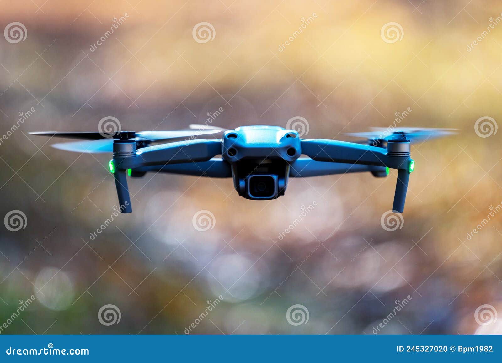 The flight of the copter stock photo. Image of gadget - 245327020