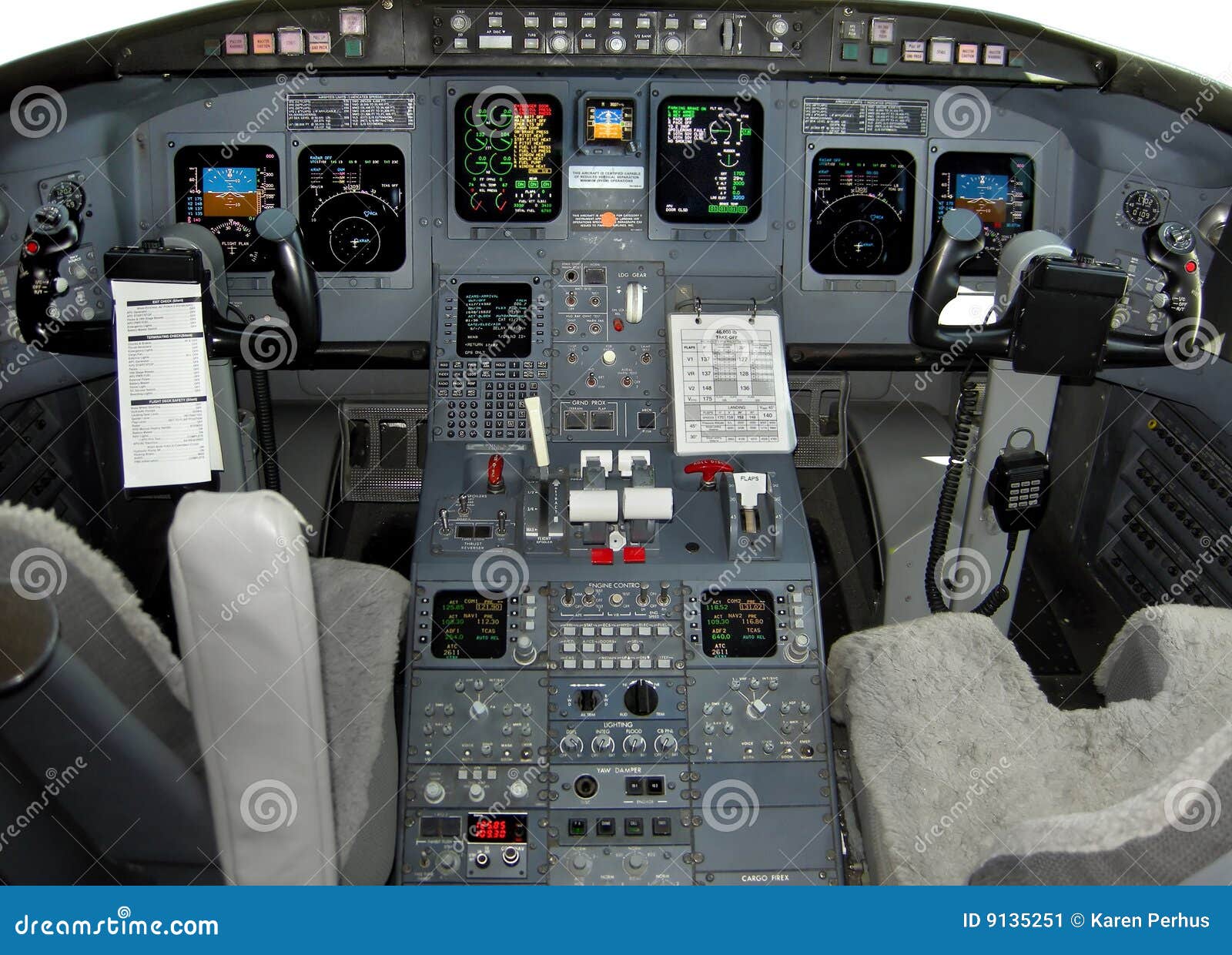 Flight Deck stock image. Image of cockpit, pilots, controls - 9135251