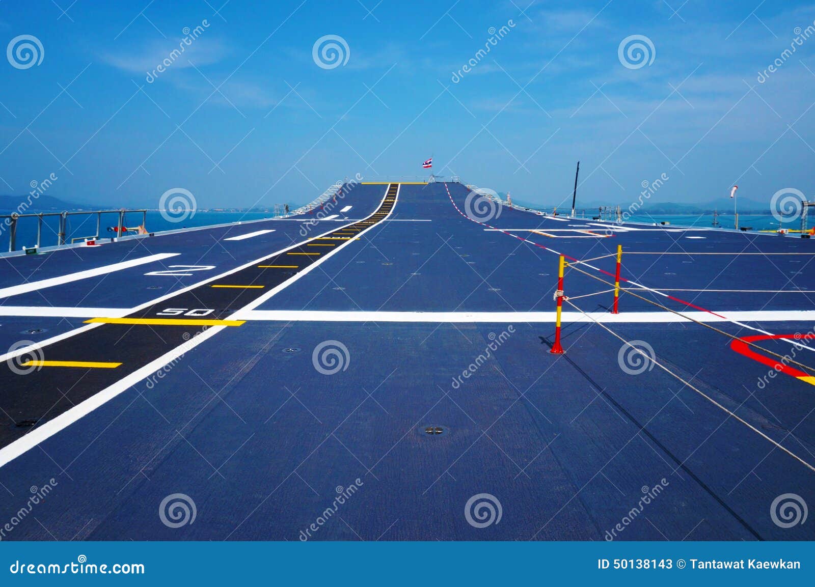 Flight Deck Of An Aircraft Carrier Stock Image | CartoonDealer.com ...