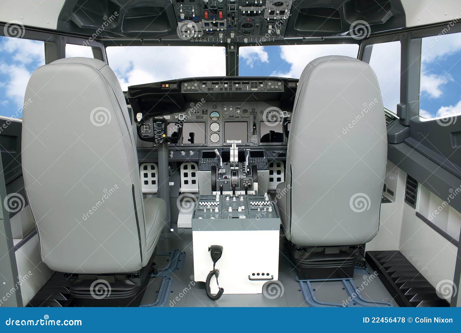 Flight Deck Simulator stock photo. Image of training - 22456478
