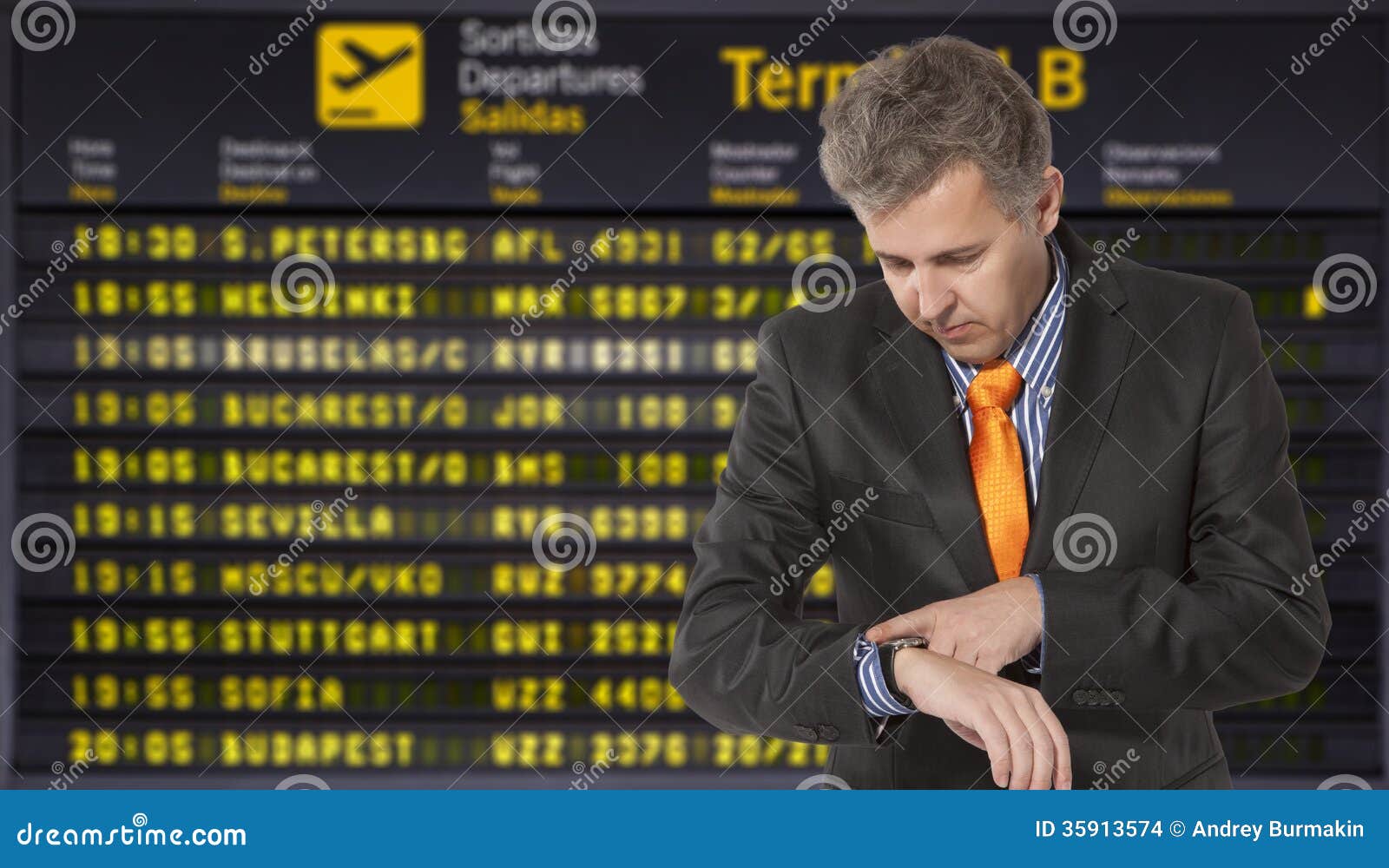 Flight delay stock photo. Image of display, manager, handsome - 35913574