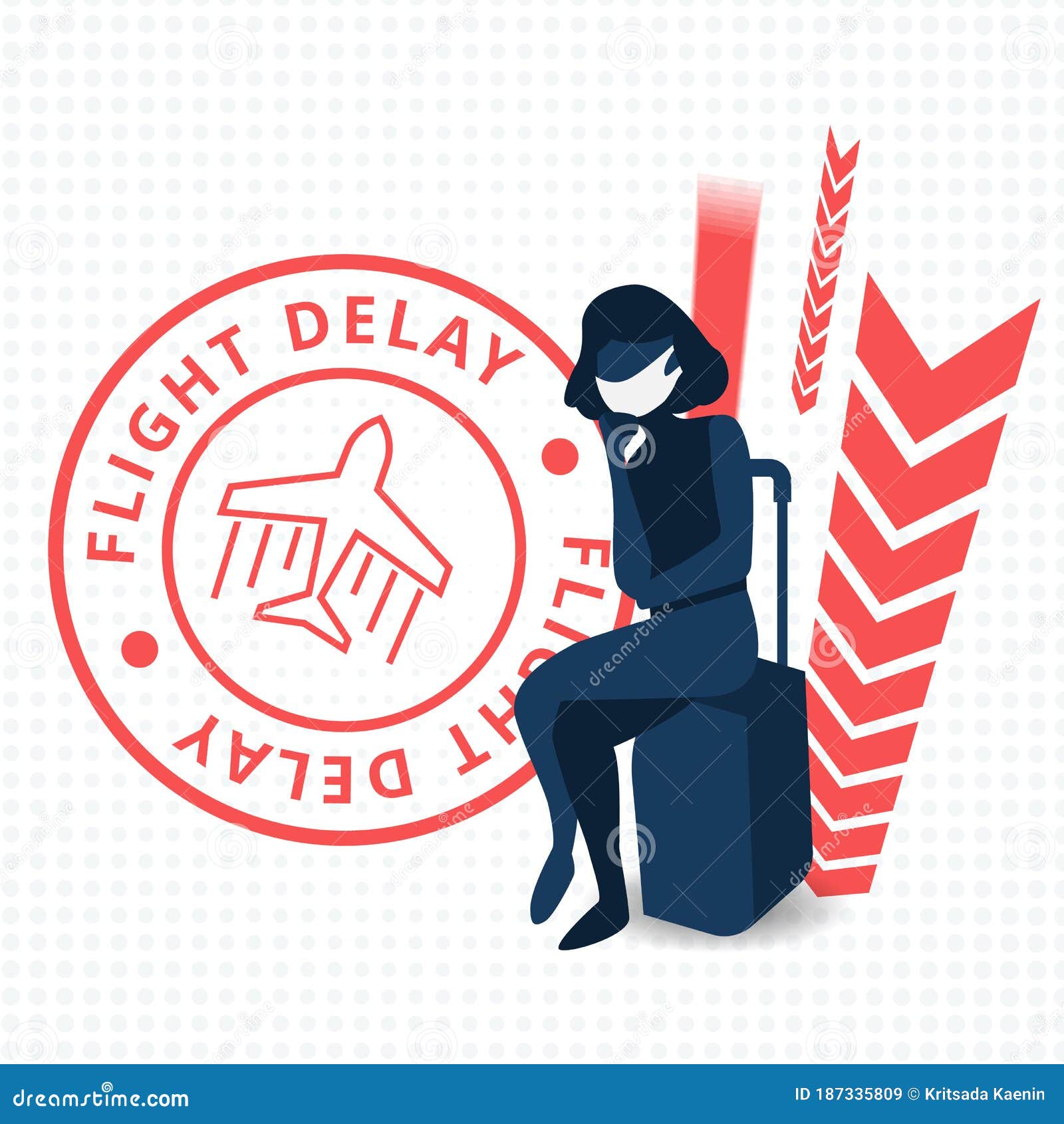 Flight Delayed Icon From Airport Collection. Simple Line Flight Delayed ...