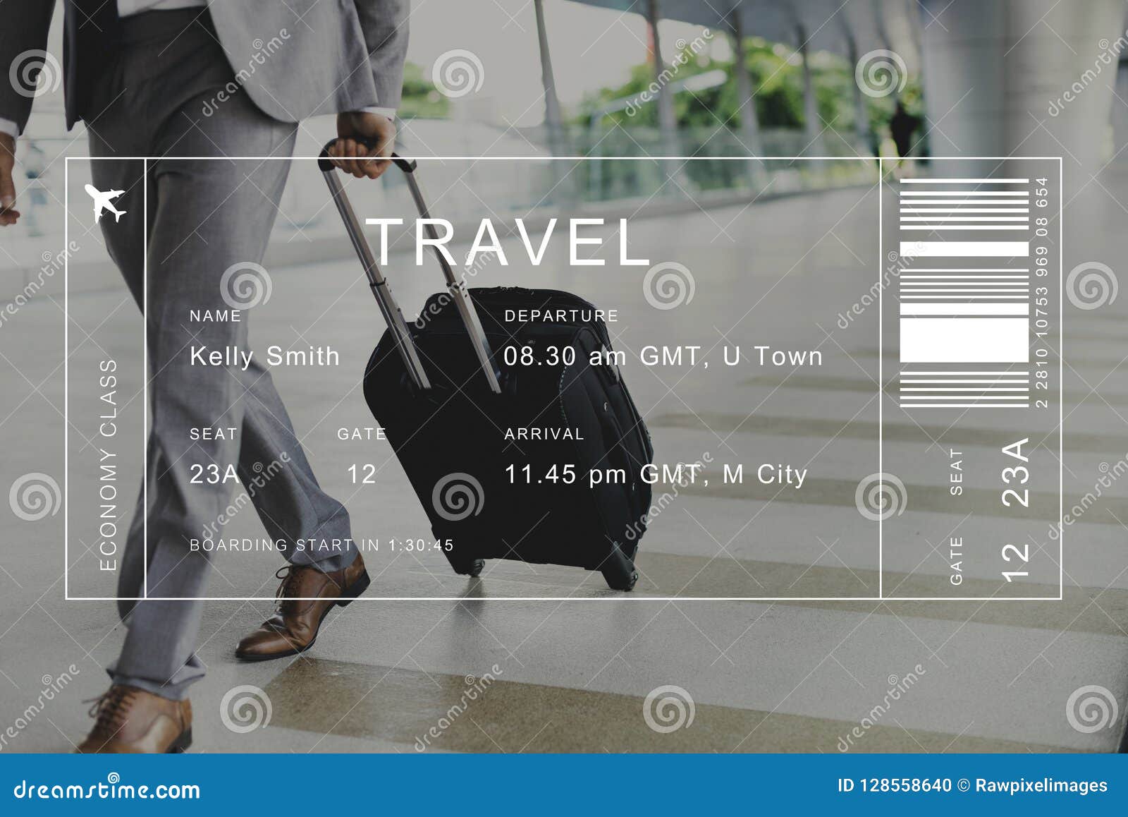 A Traveler On The Background Of Mountains. A Tourist Stands On Top Of A ...