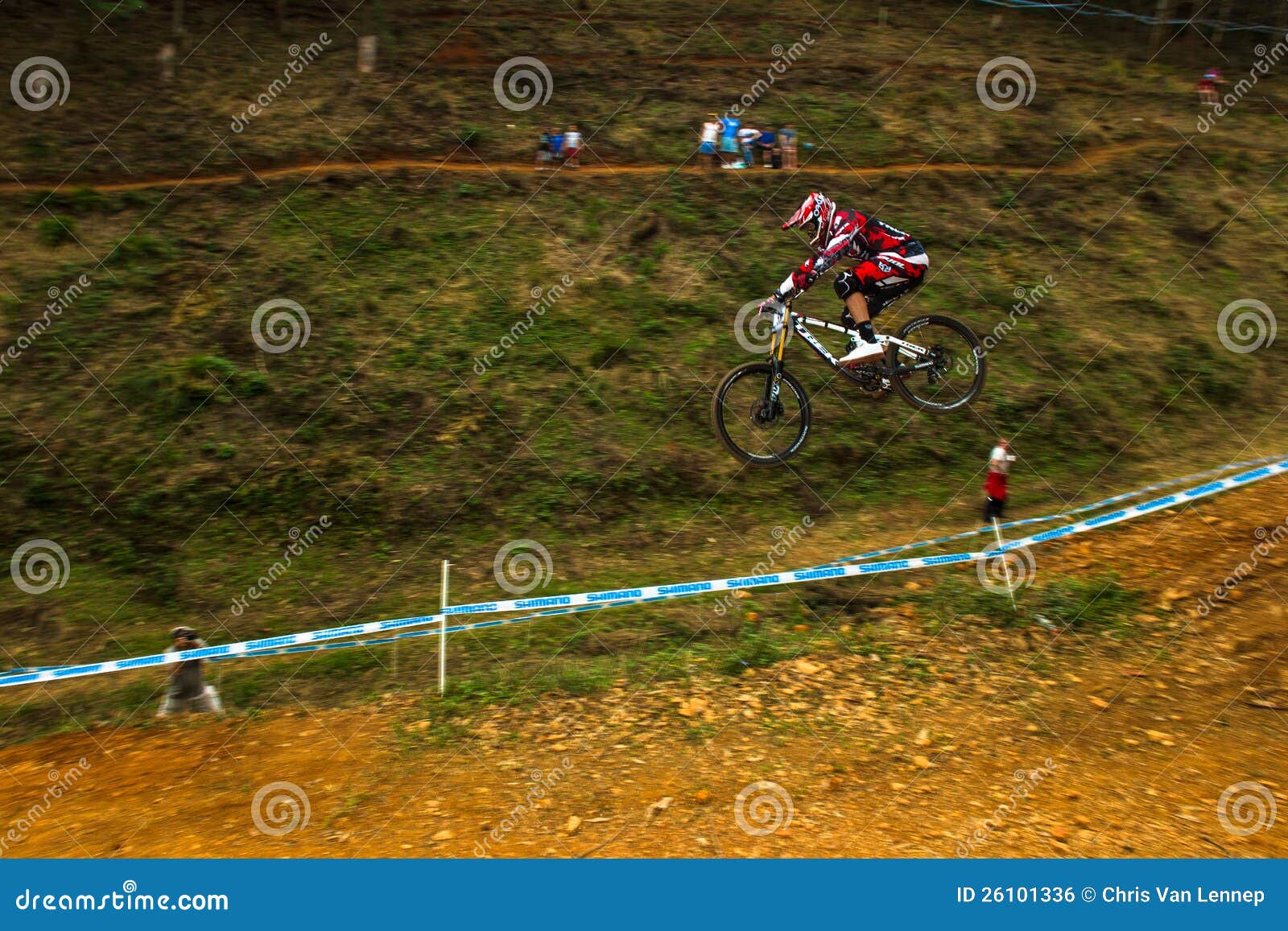 Flight Downhill Racer MTB editorial photo. Image of male - 26101336