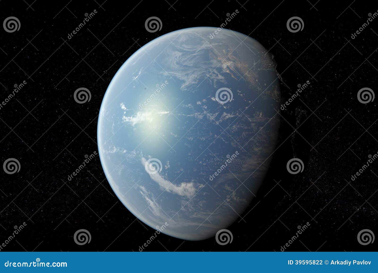 Flight earth in space stock illustration. Illustration of motion - 39595822