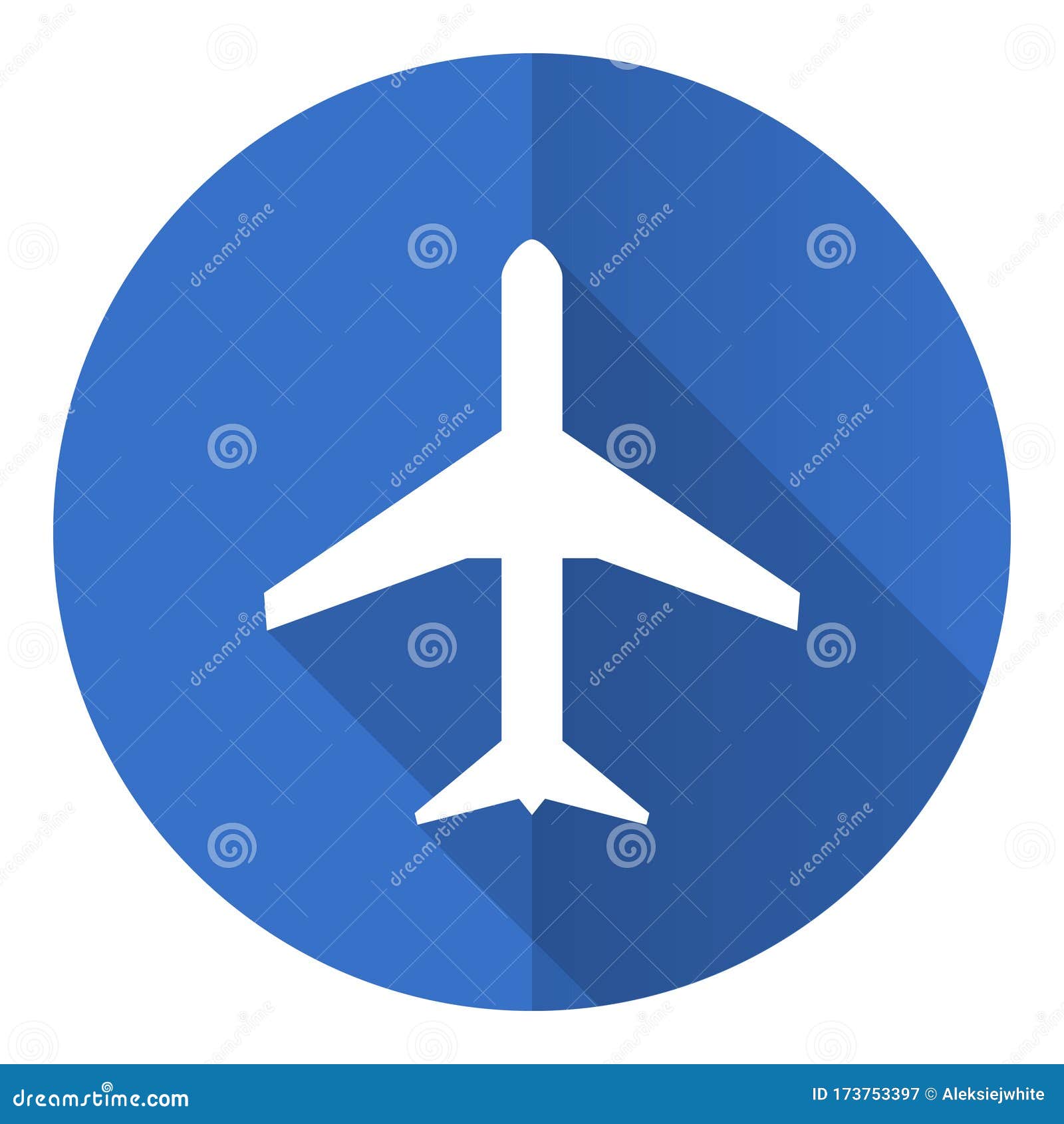 Flight Flat Design Vector Icon, Plane, Aircraf Concept Illustration ...
