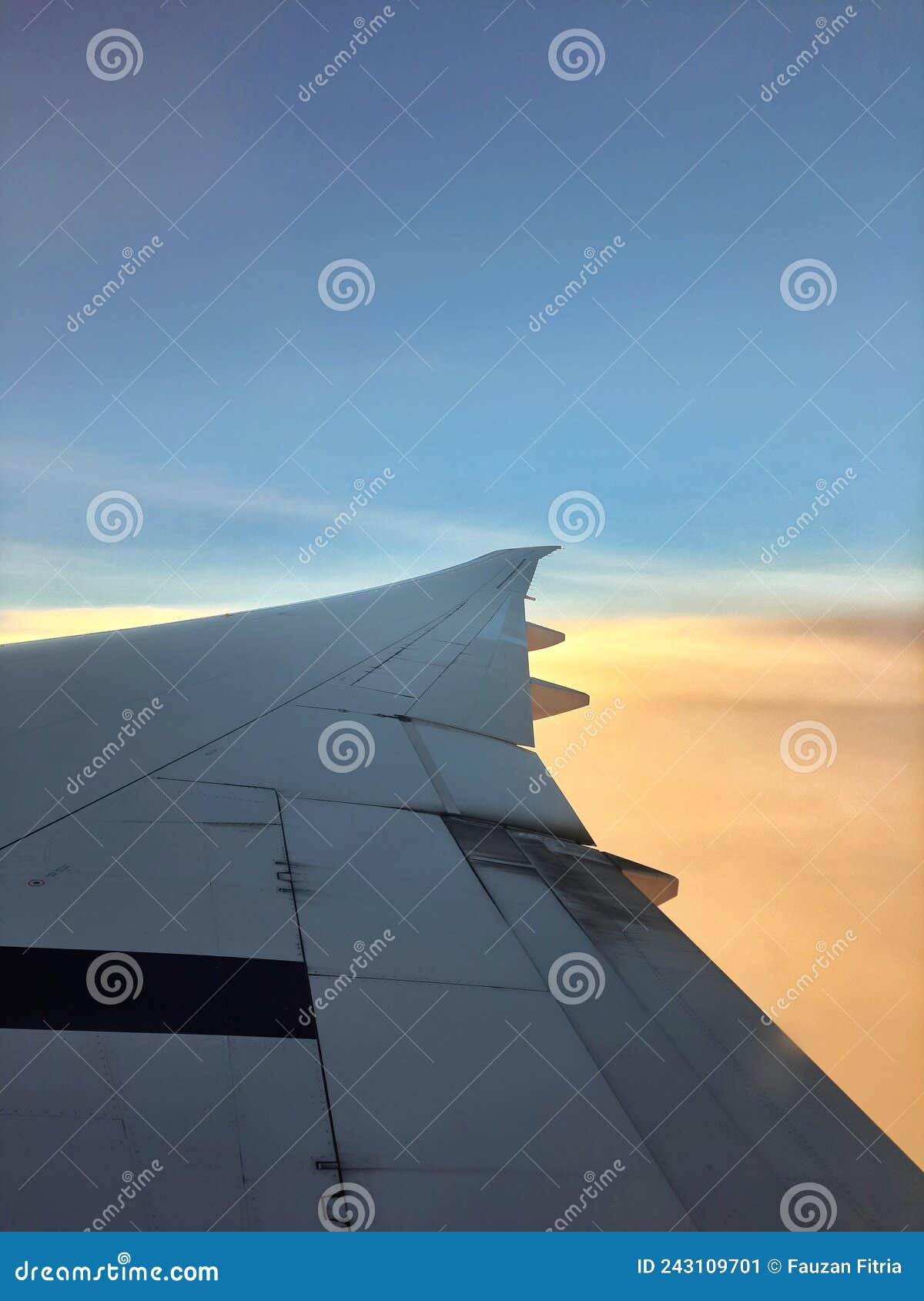 Window View from Inside the Plane. Qatar Airways Flight from Qatar To ...