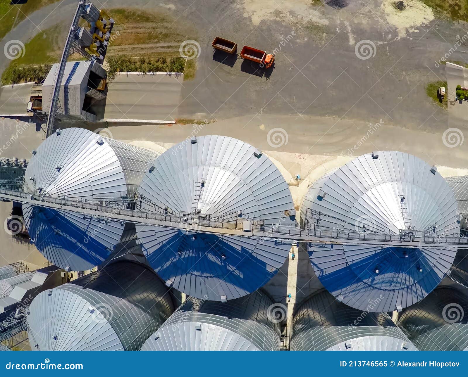 Flight of the Grain Terminal from the Drone Stock Image - Image of farm ...