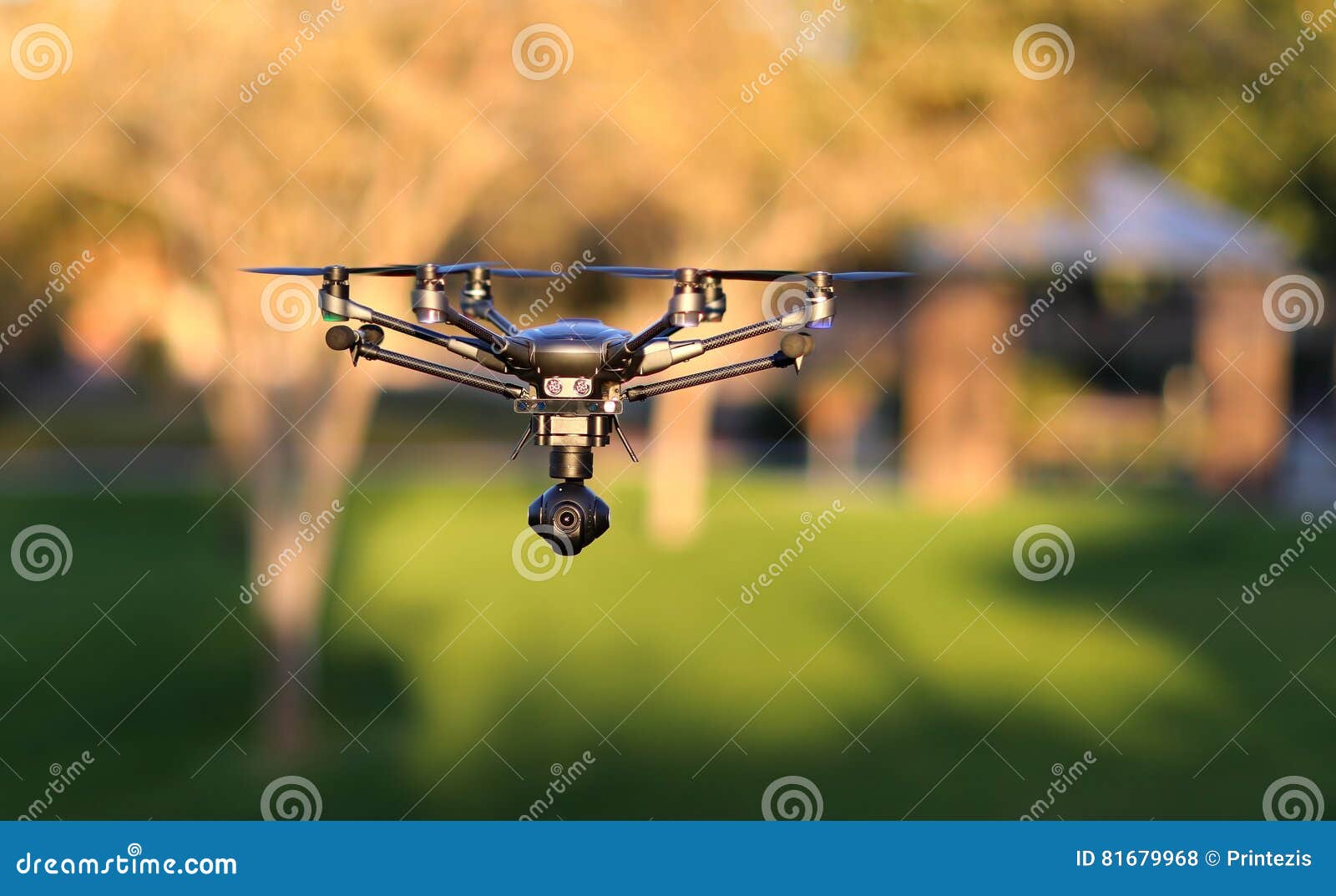 In Flight High-Tech Camera Drone UAS Stock Photo - Image of electronics ...