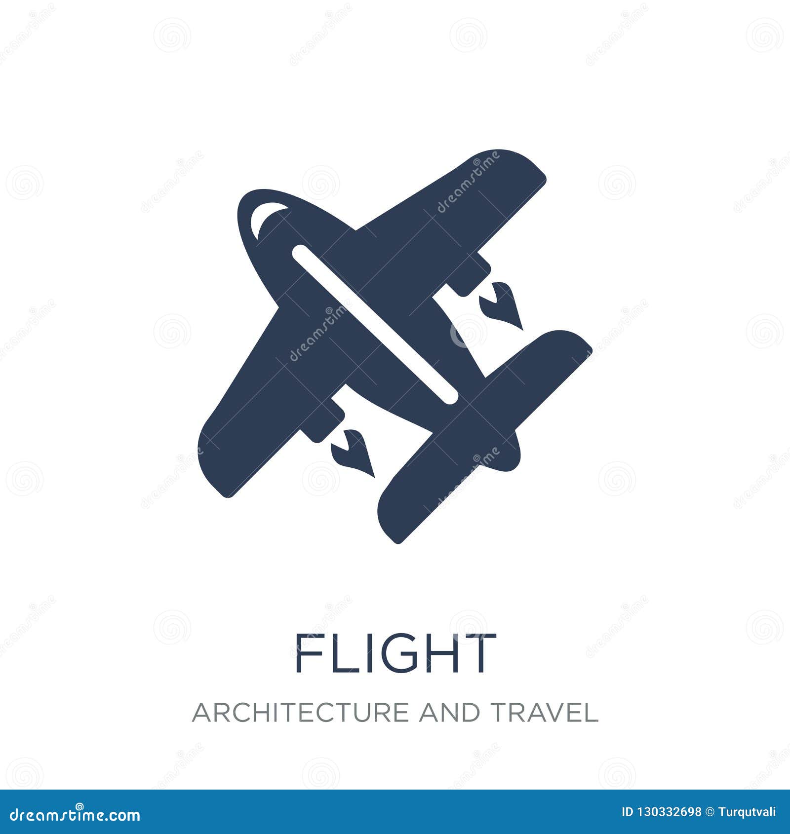 Flight Icon. Trendy Flat Vector Flight Icon on White Background Stock ...