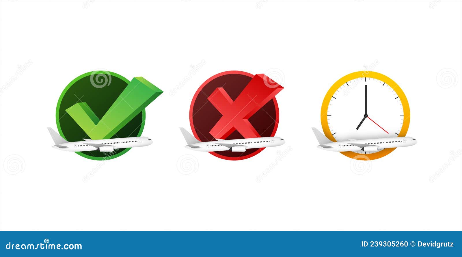 Flight Information Check Mark. Qr Code Scan Icon. Exclamation Mark ...