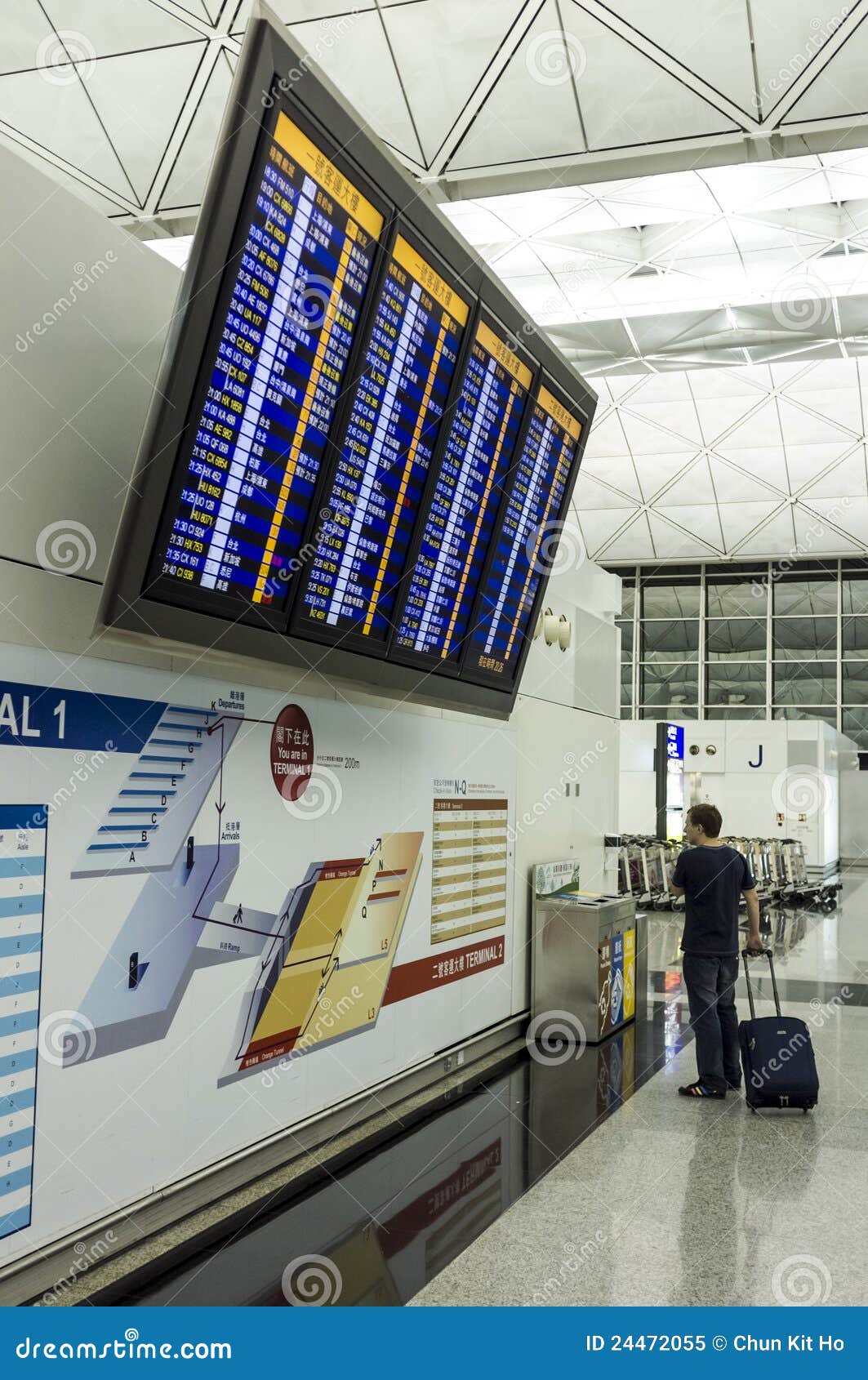 Flight Information Display Screens At PHL Airport Editorial Image ...