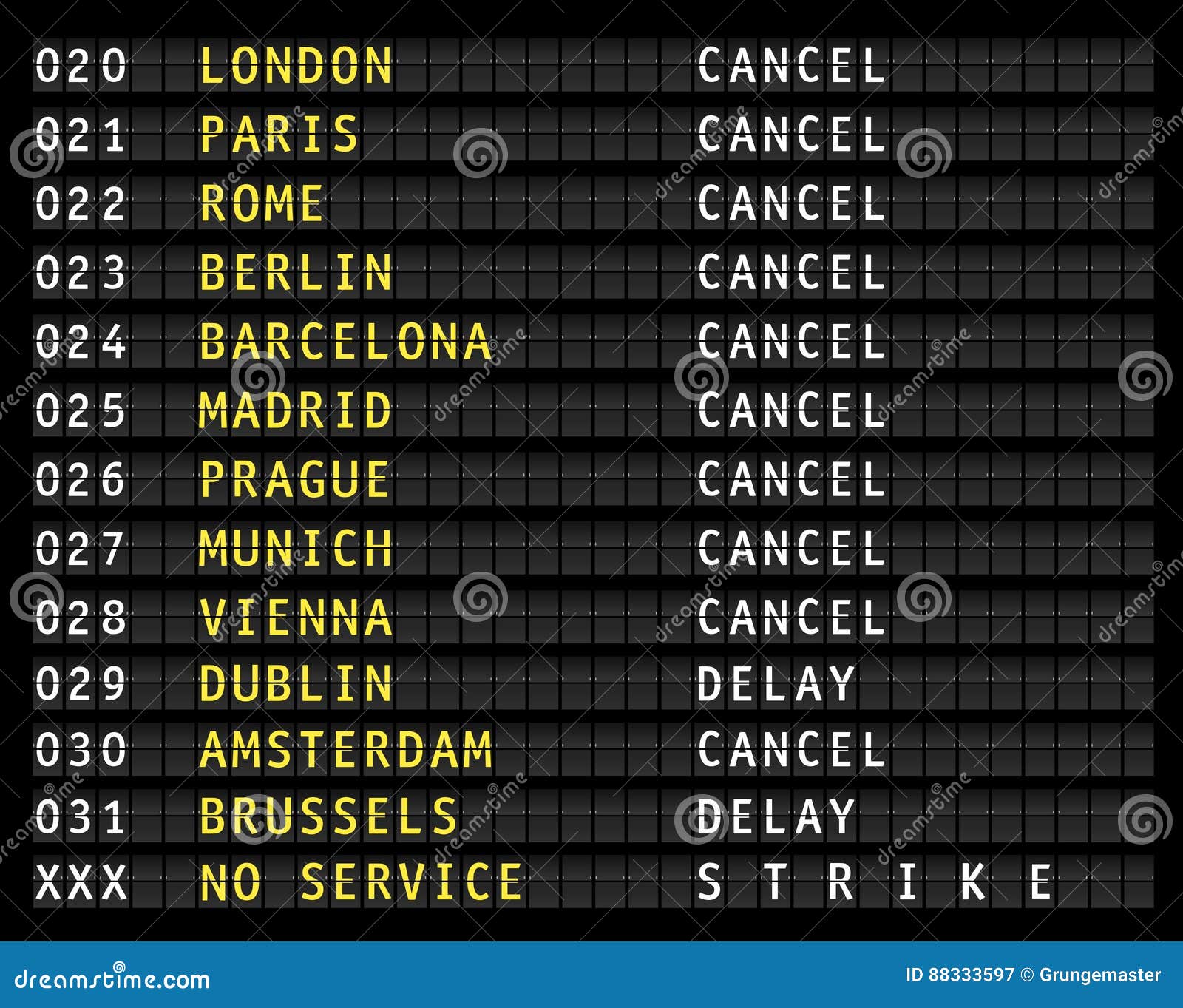 Flight Information Check Mark. Qr Code Scan Icon. Exclamation Mark ...