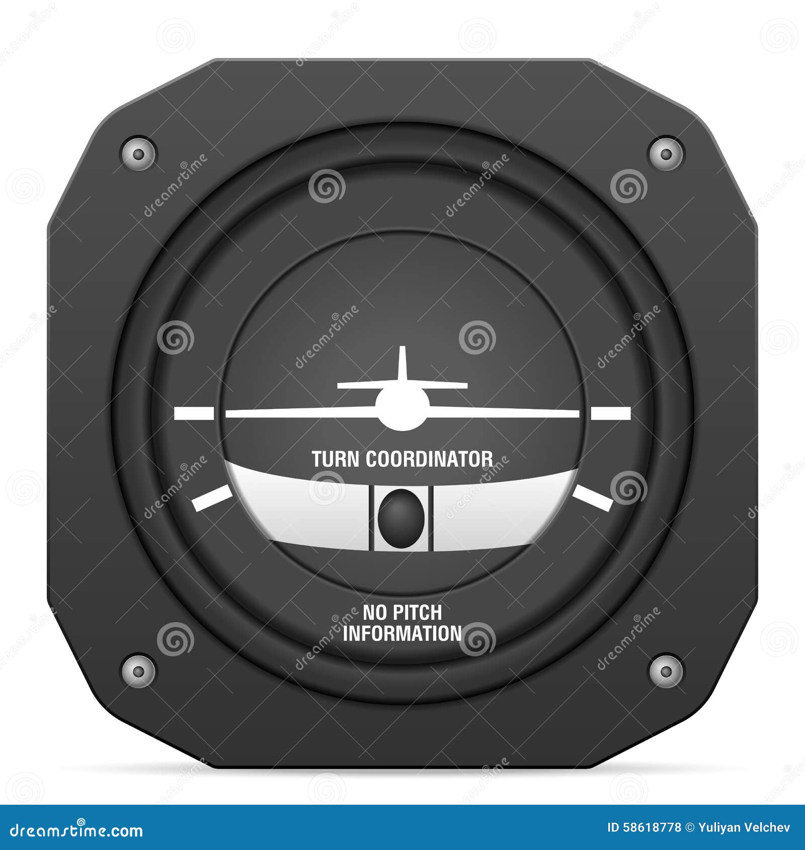Flight Instrument Altimeter Vector Illustration | CartoonDealer.com ...