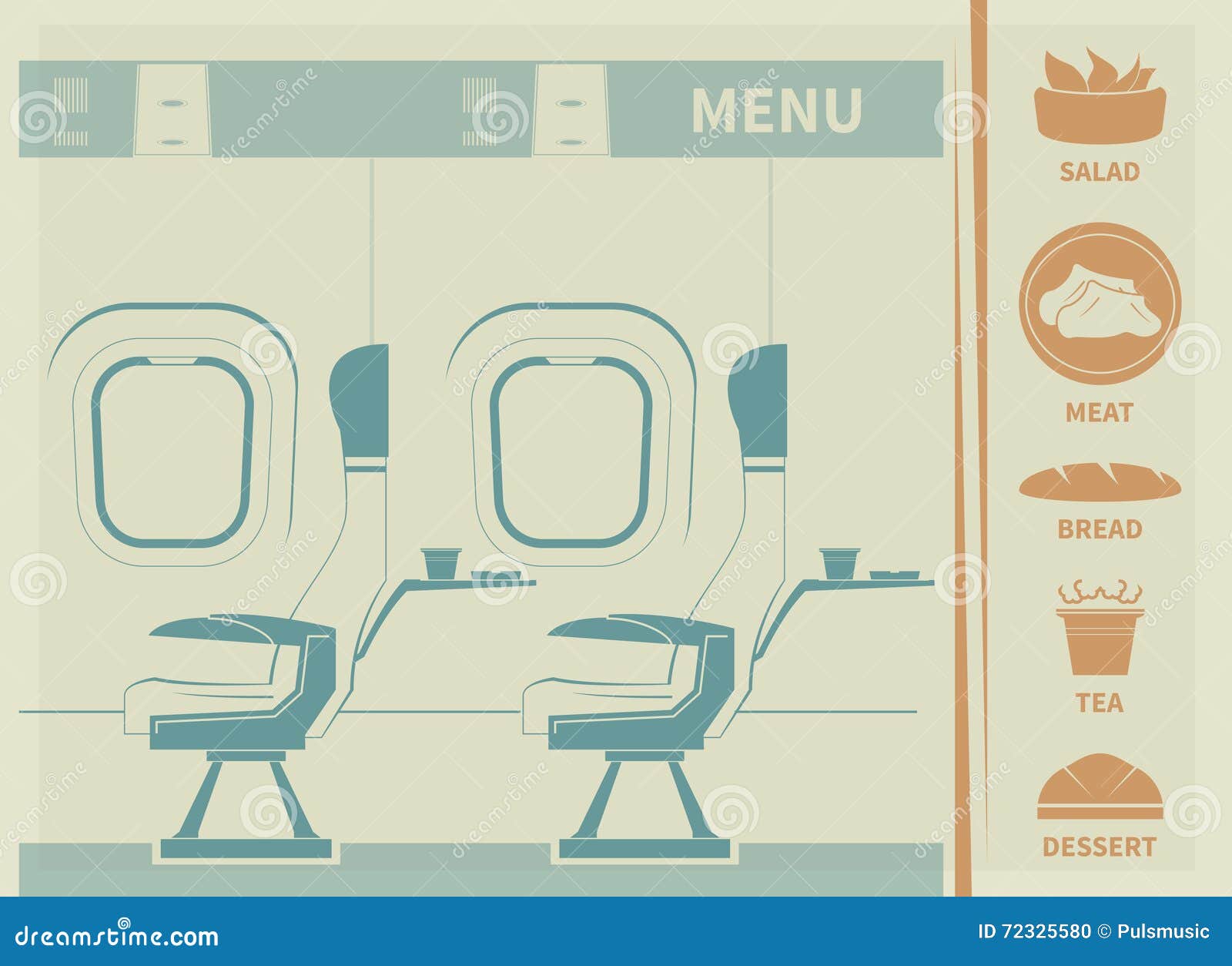 In-flight Catering Logo Cartoon Vector | CartoonDealer.com #103453085