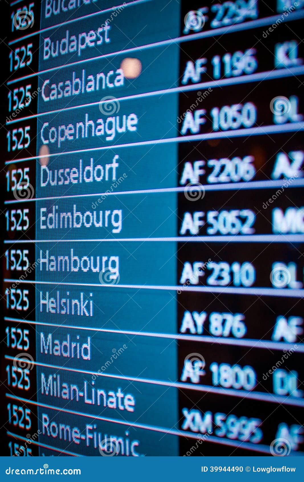 Flight numbers stock photo. Image of helsinki, digital - 39944490