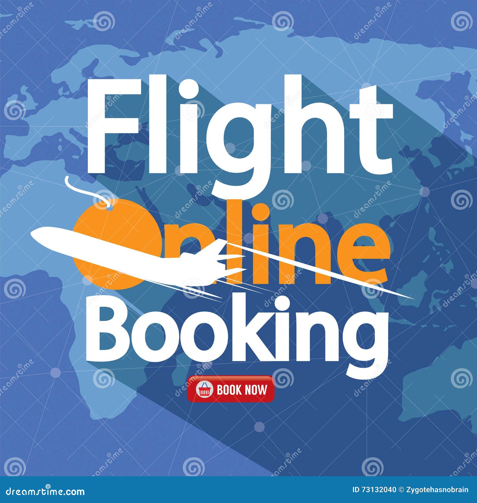 Flight Online Booking for Sale Banner. Stock Vector - Illustration of ...