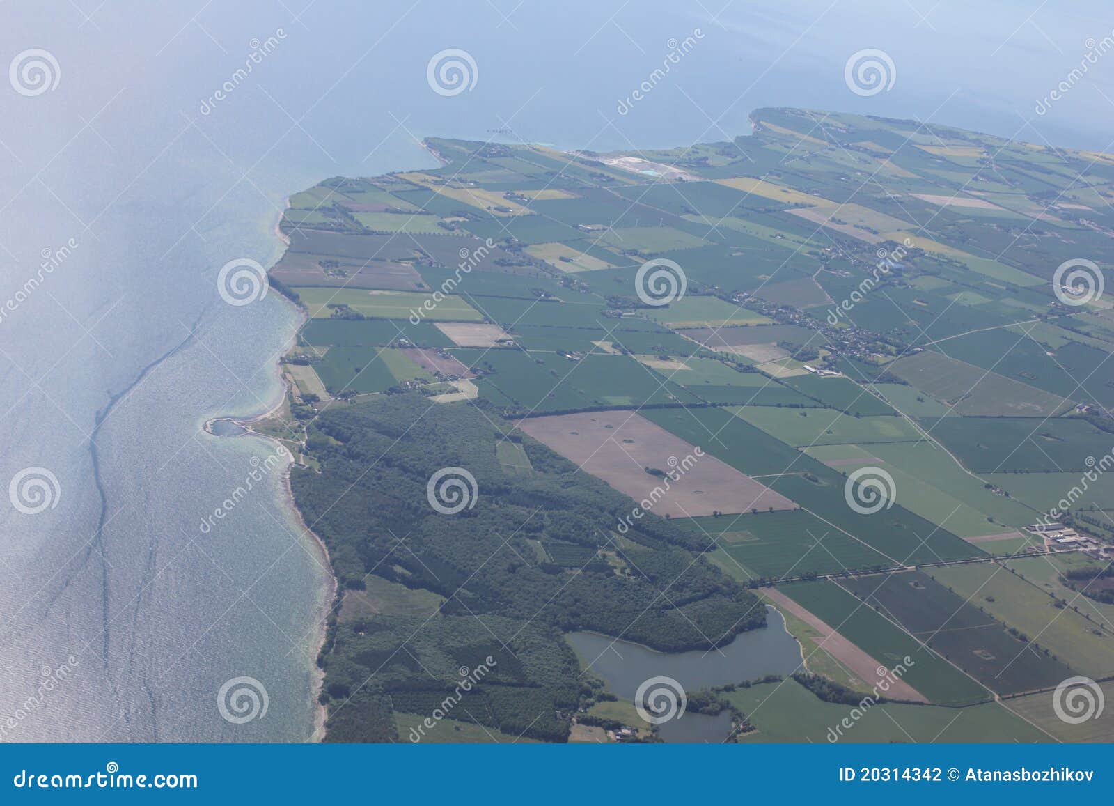 Flight over Denmark stock photo. Image of nature, blue - 20314342