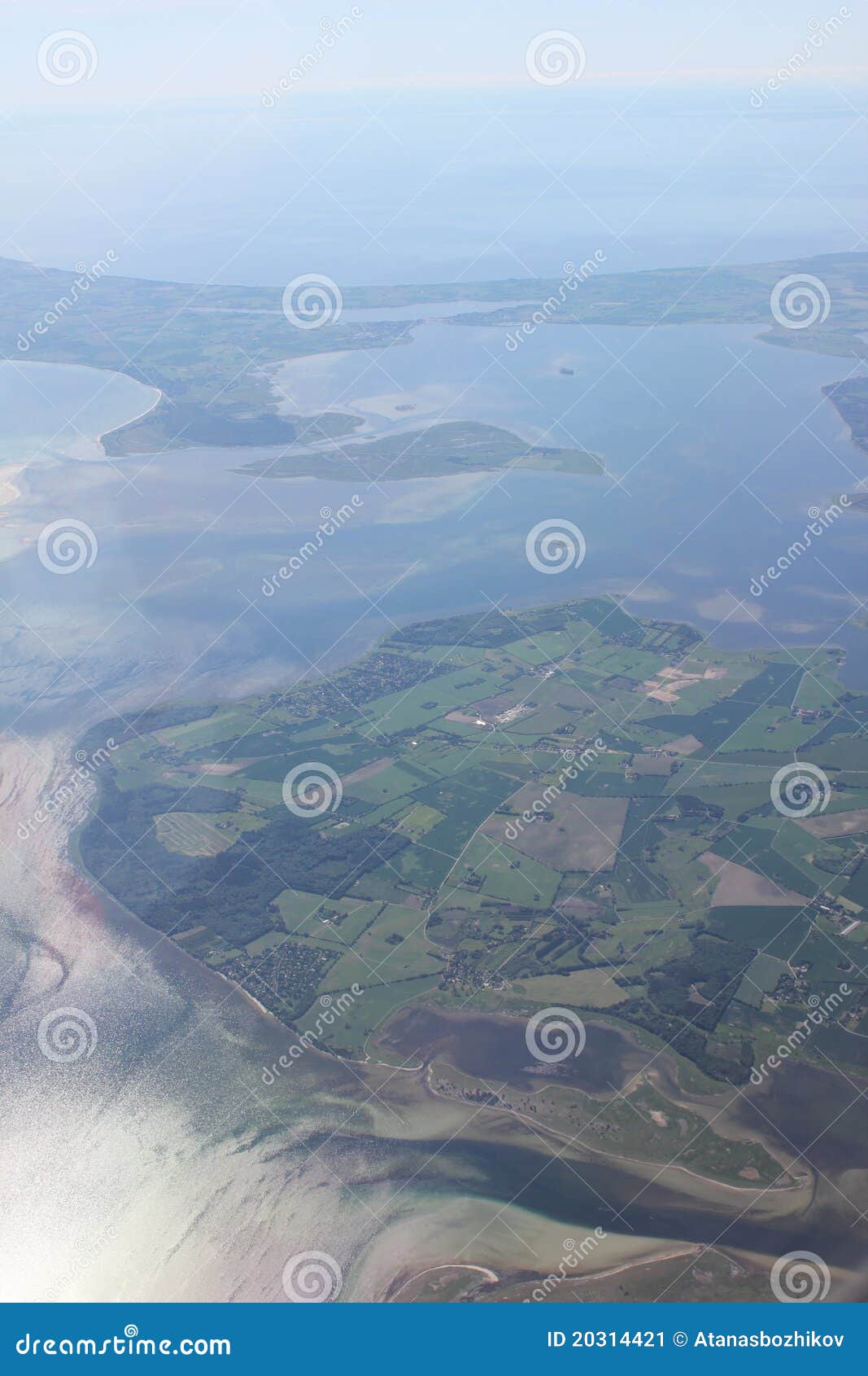 Flight over Denmark stock image. Image of landscape, copenhagen - 20314421