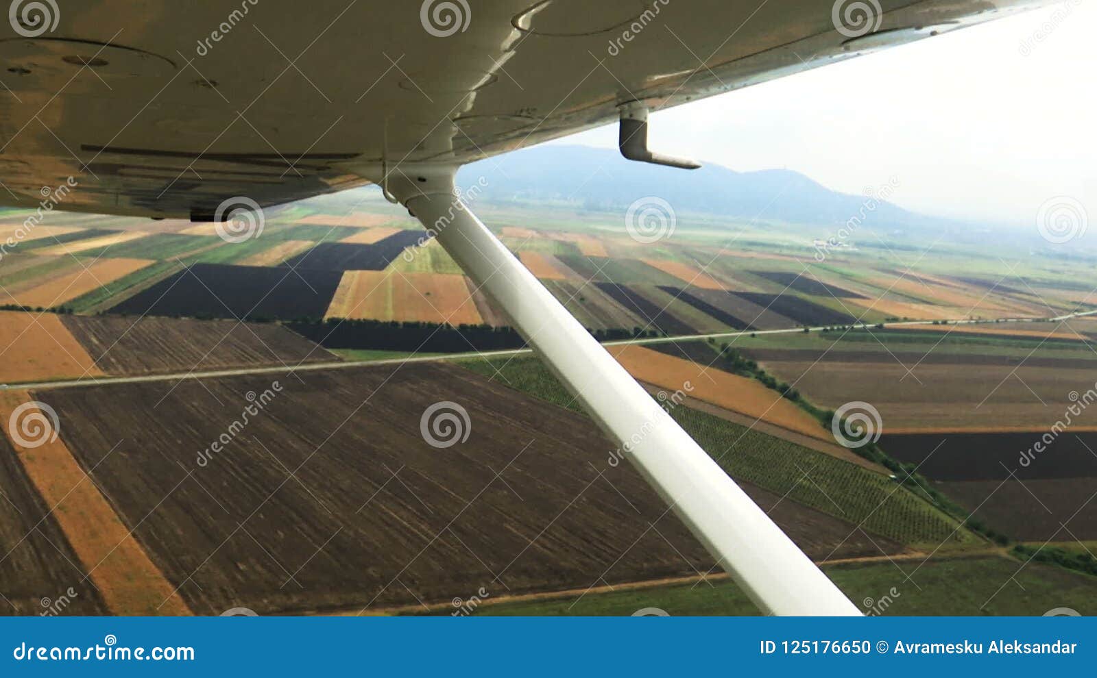 Flight Over Field View from Cockpit Plane. Stock Footage - Video of ...