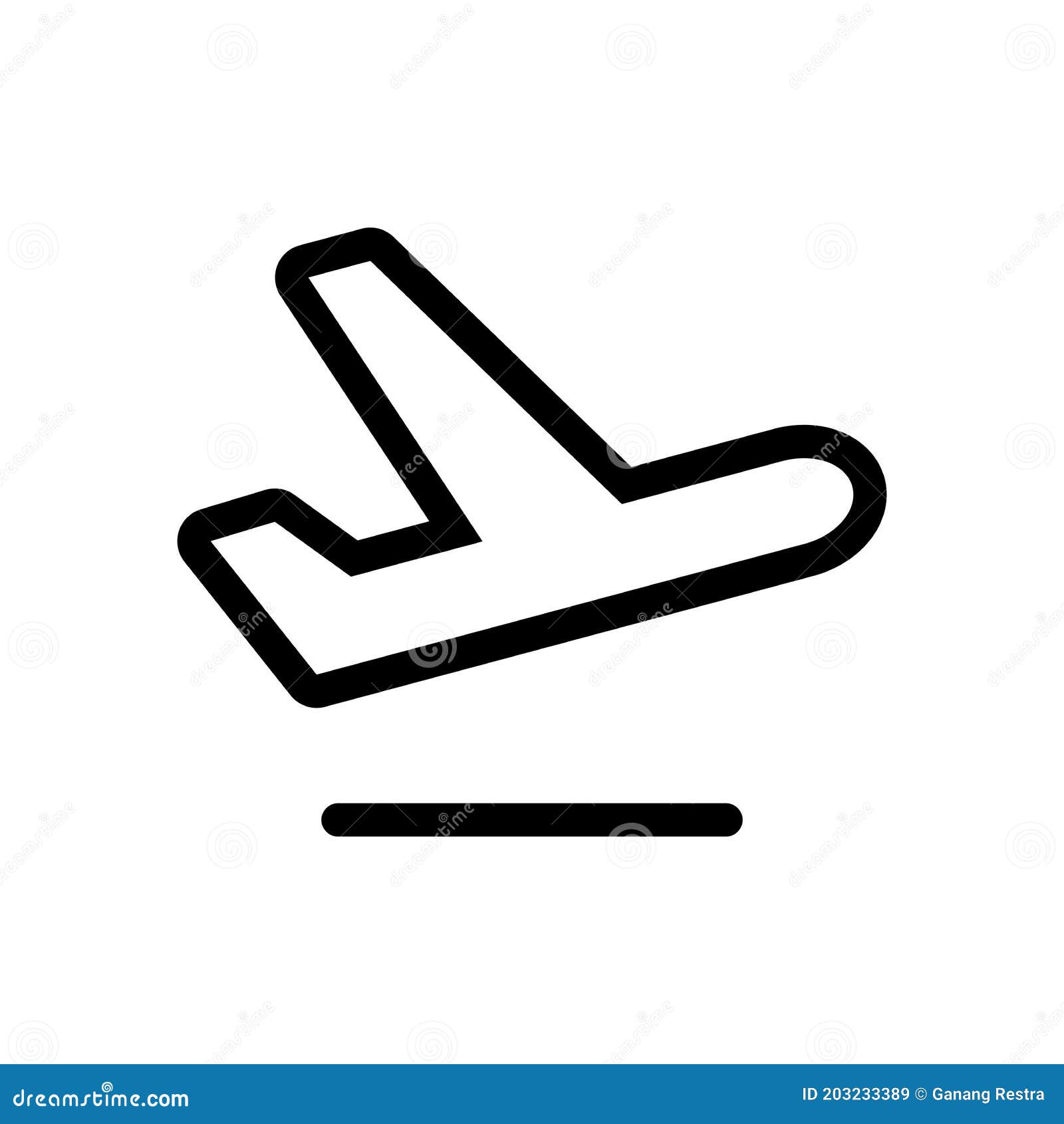 Flight Plan Icon Flat Vector Logo Design Trendy Stock Vector ...