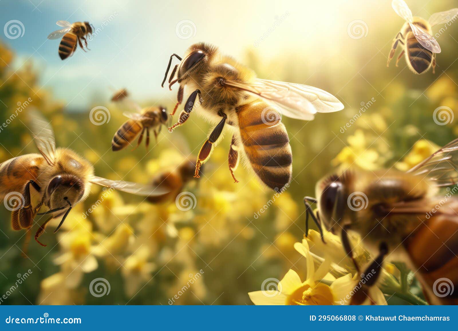 Flight of the Pollinators: Honey Bees in Energetic Motion, a Symphony ...