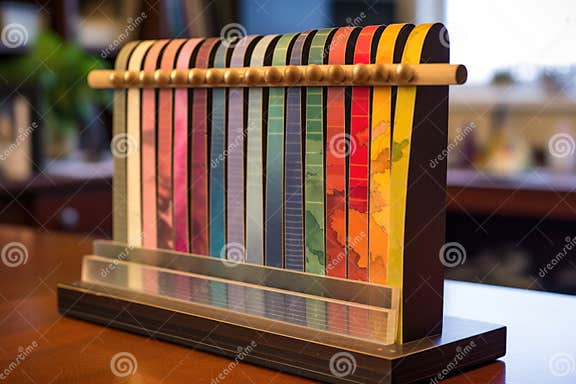 Flight Progress Strips Organized in a Holder Stock Image - Image of ...