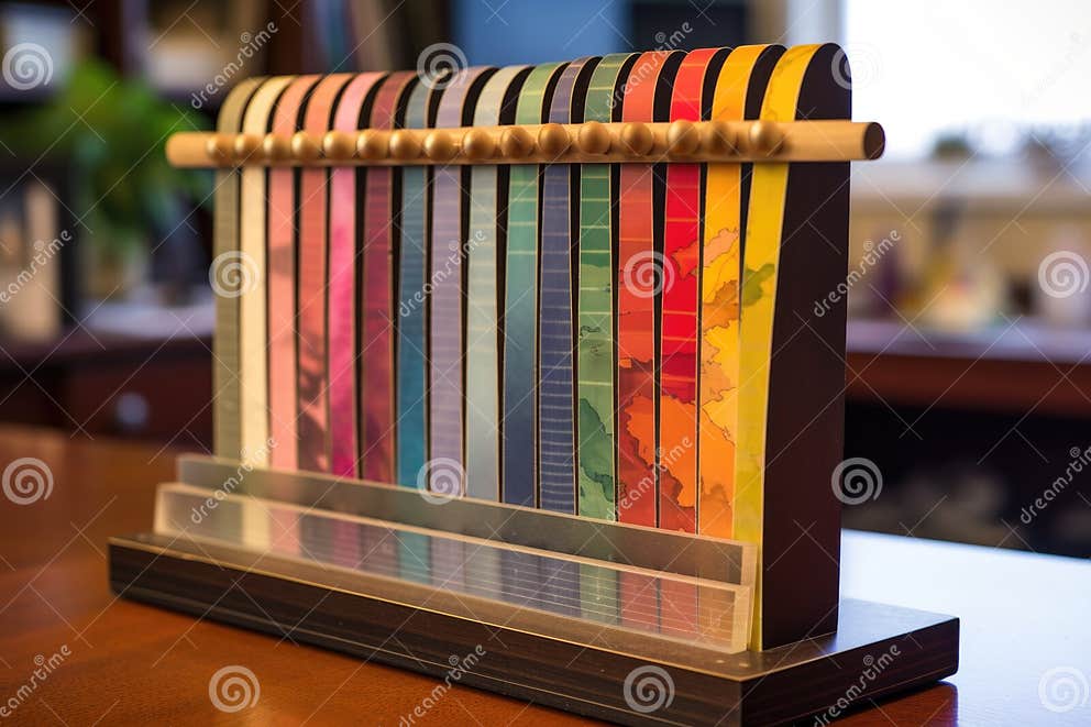 Flight Progress Strips Organized in a Holder Stock Image - Image of ...
