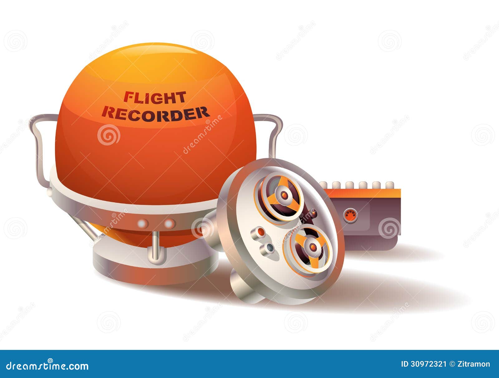 Flight Recorder stock vector. Illustration of crash, data - 30972321