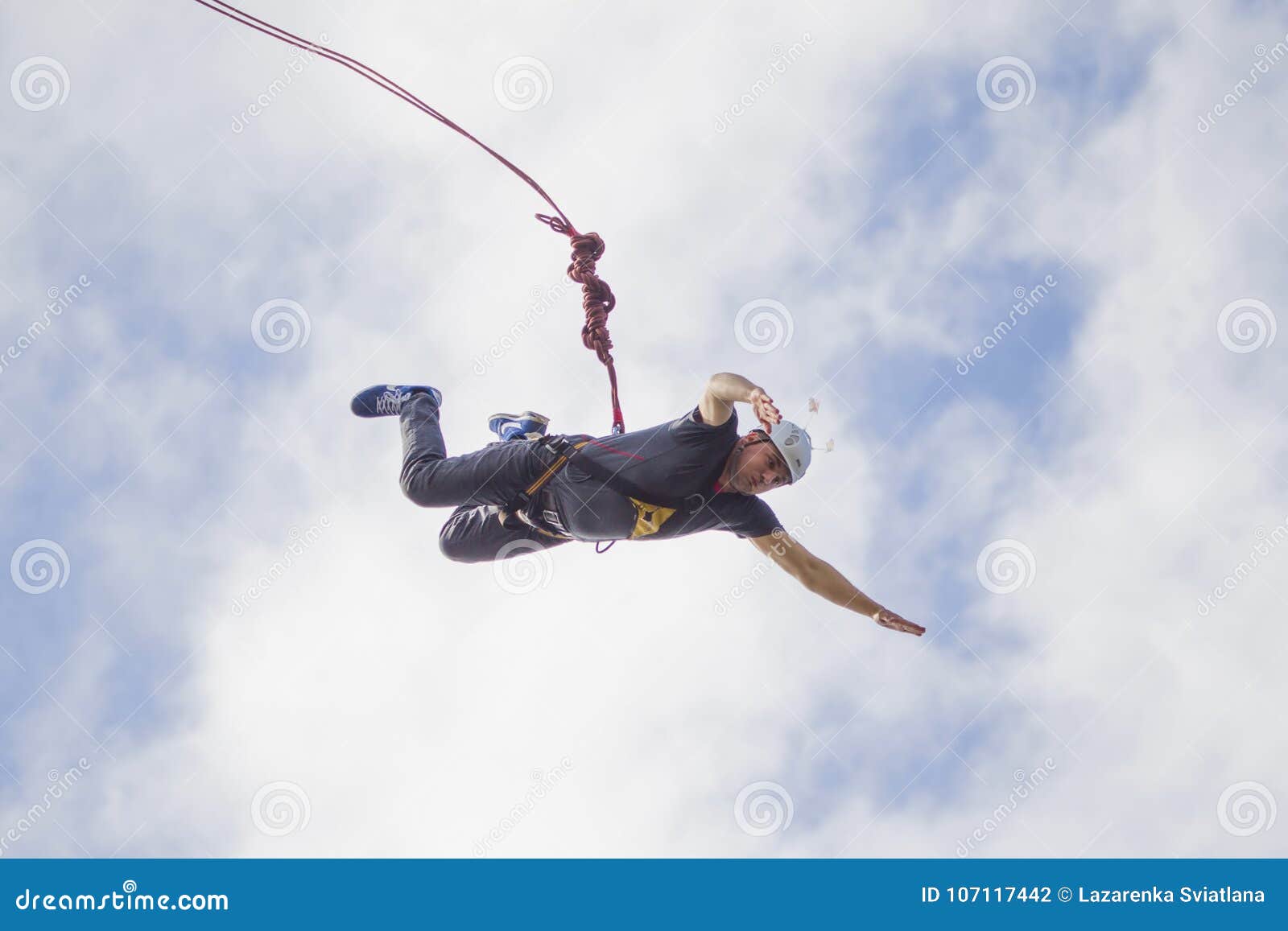 Flight with a rope editorial photography. Image of beautiful - 107117442