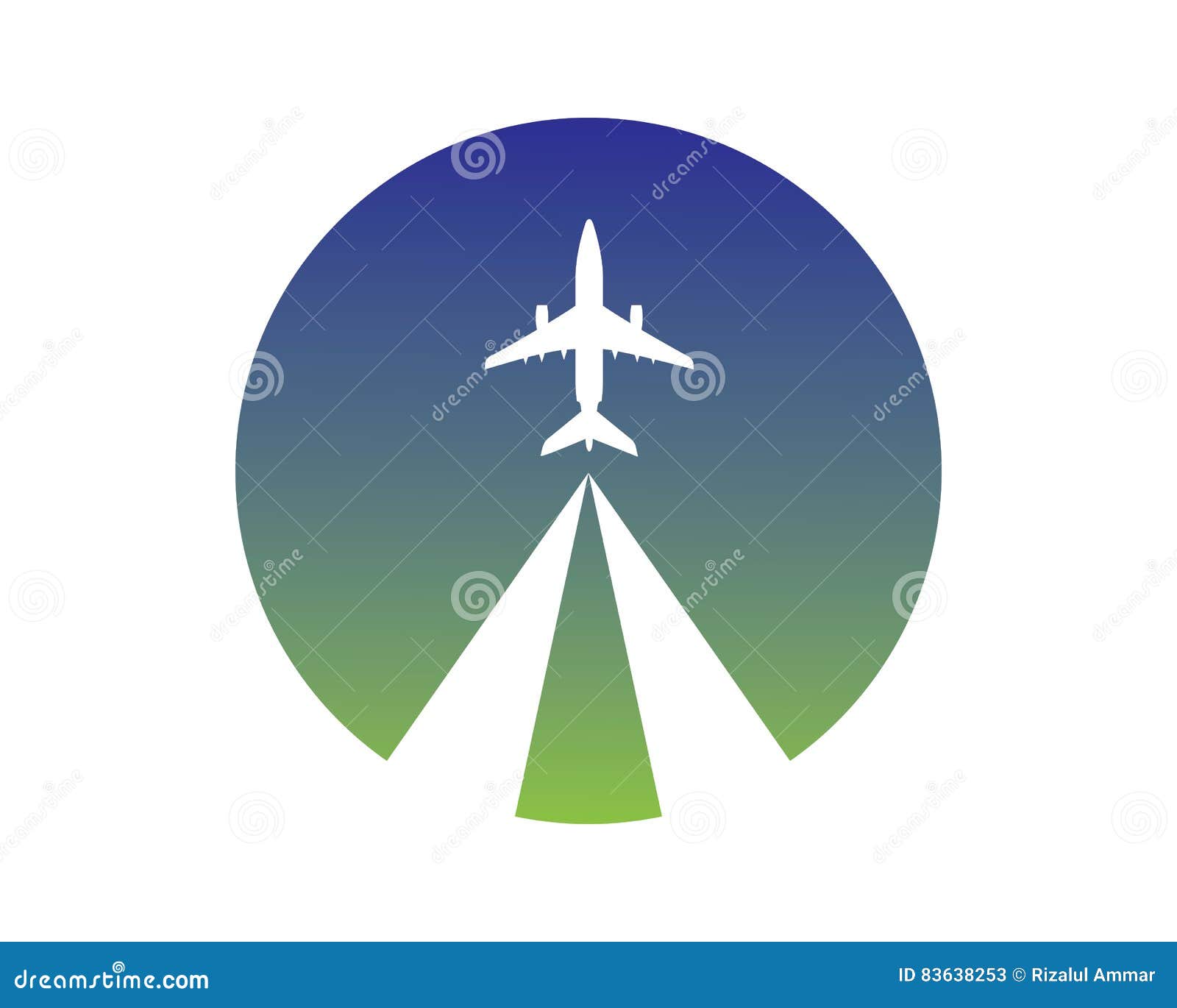 Flight Round Logo Illustration Stock Vector - Illustration of orange ...