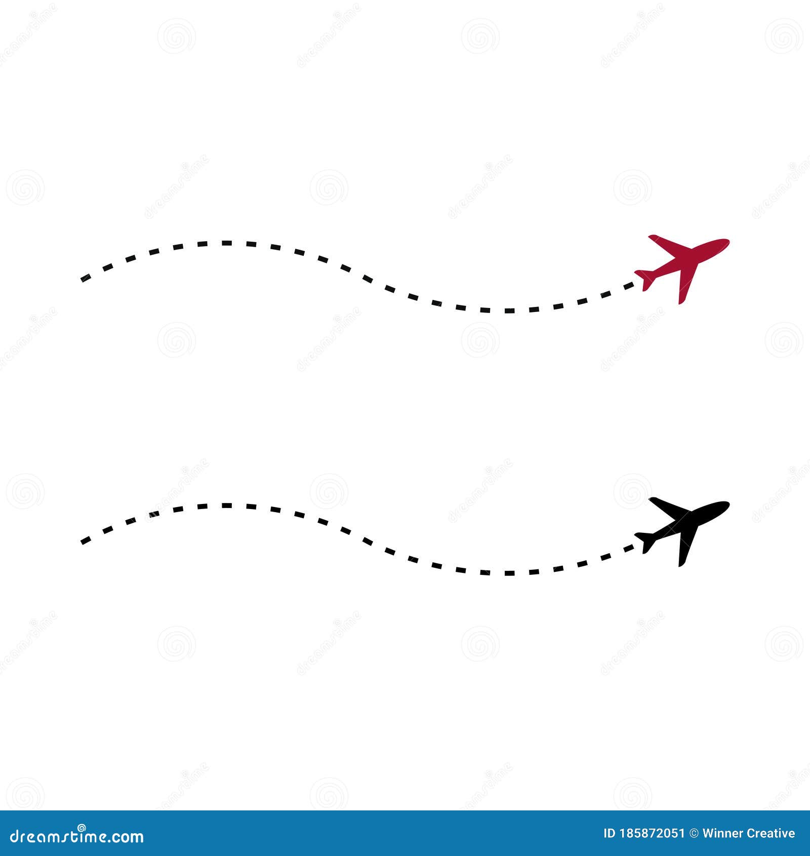 Flight Route Illustration Vector Stock Vector - Illustration of ...