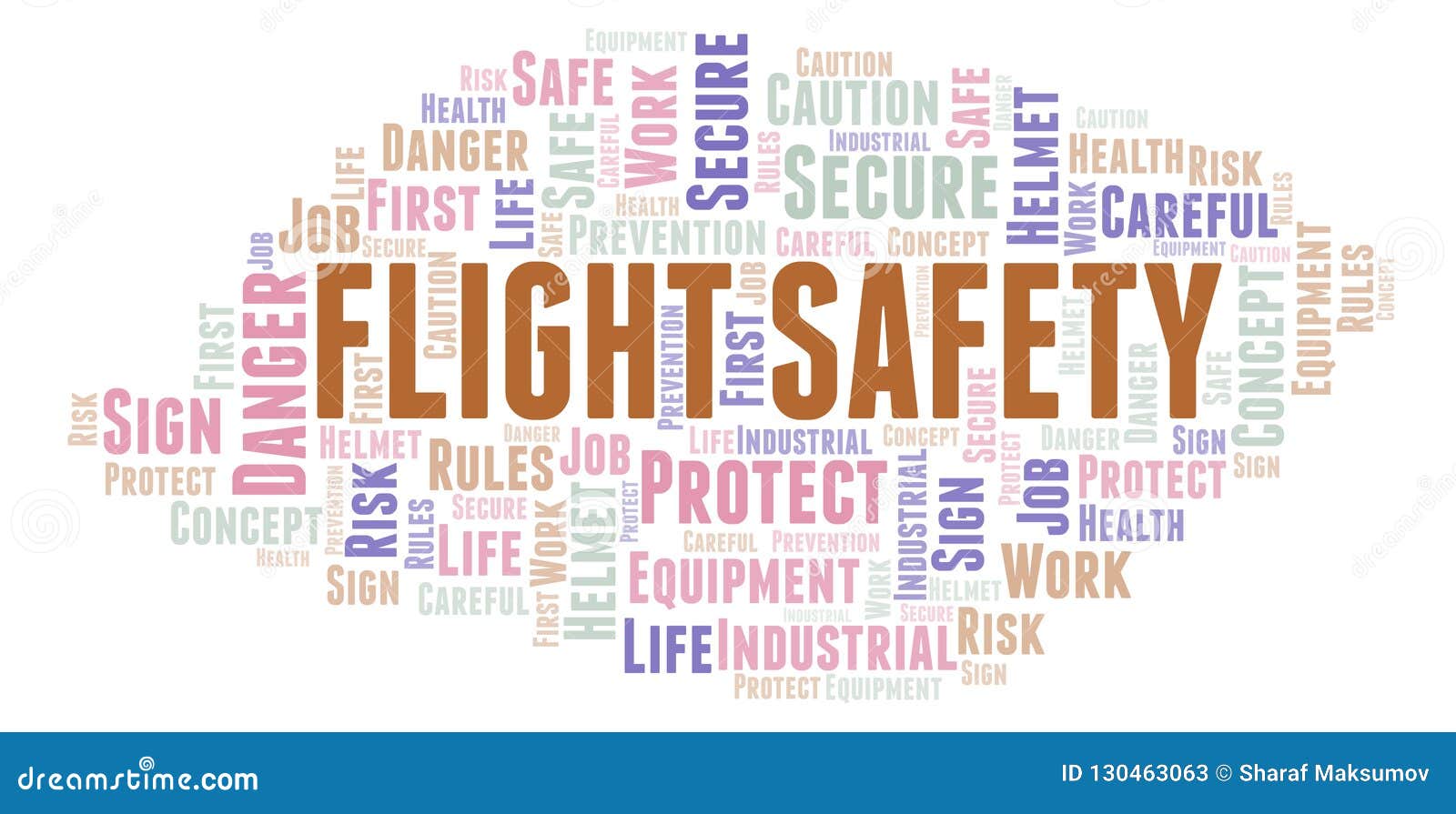 Flight Safety word cloud. stock illustration. Illustration of flight ...