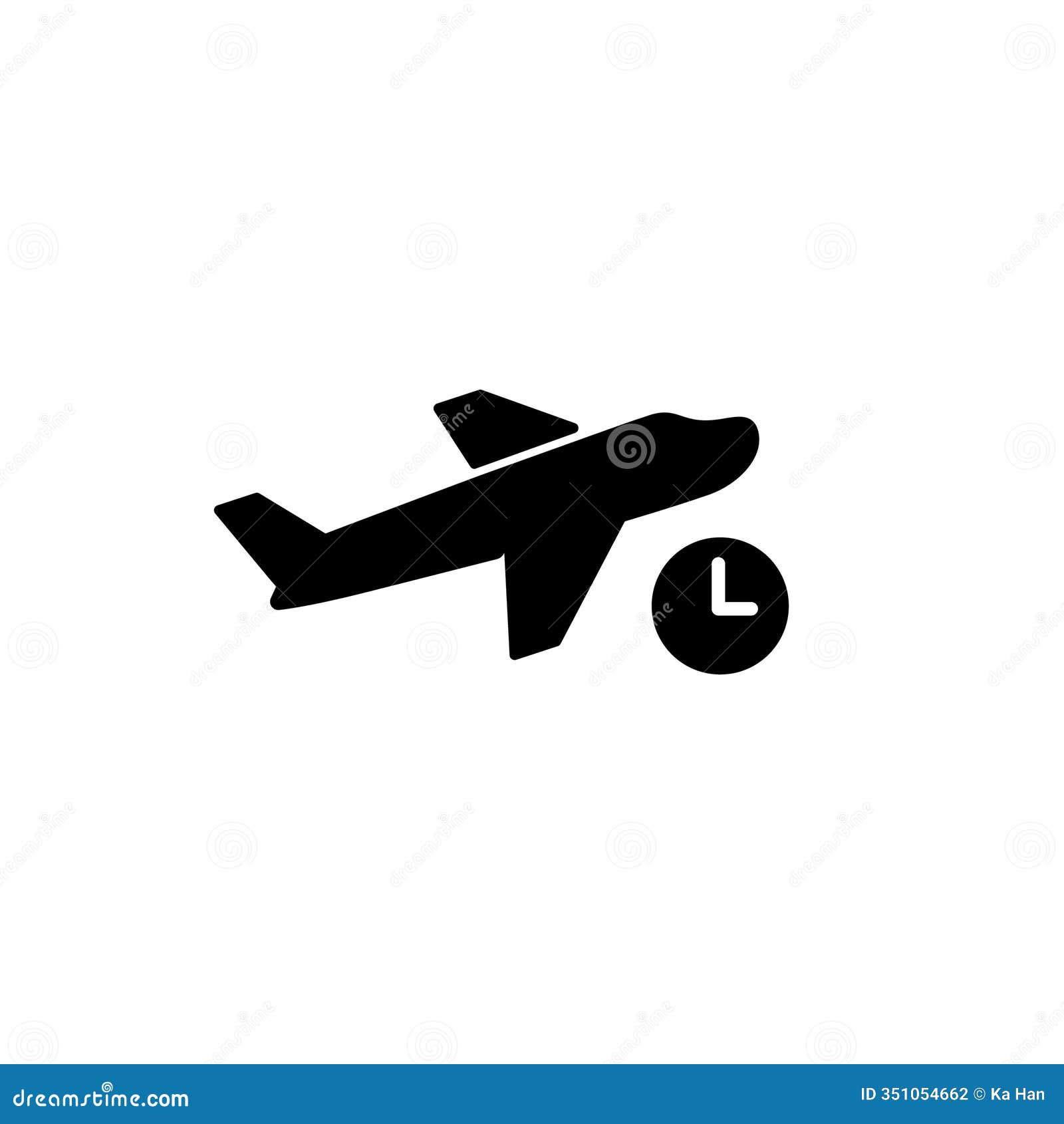 Flight Schedule Icon Isolated on White Background. Airplane Take Off ...
