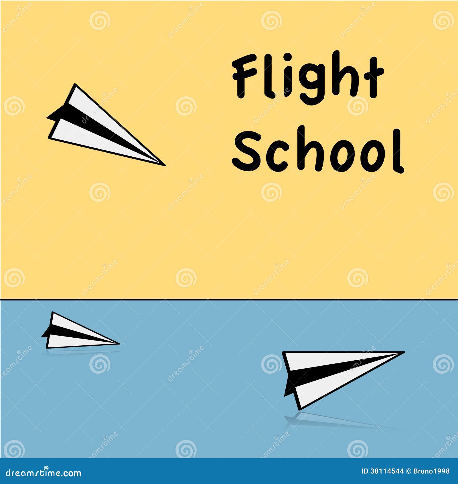 Flight school stock vector. Illustration of model, learn - 38114544