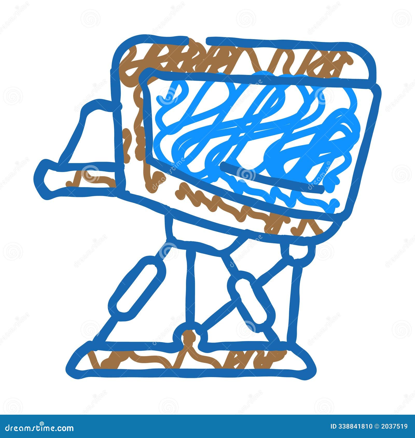 Flight Simulator Aeronautical Engineer Icon Doodle Illustration ...