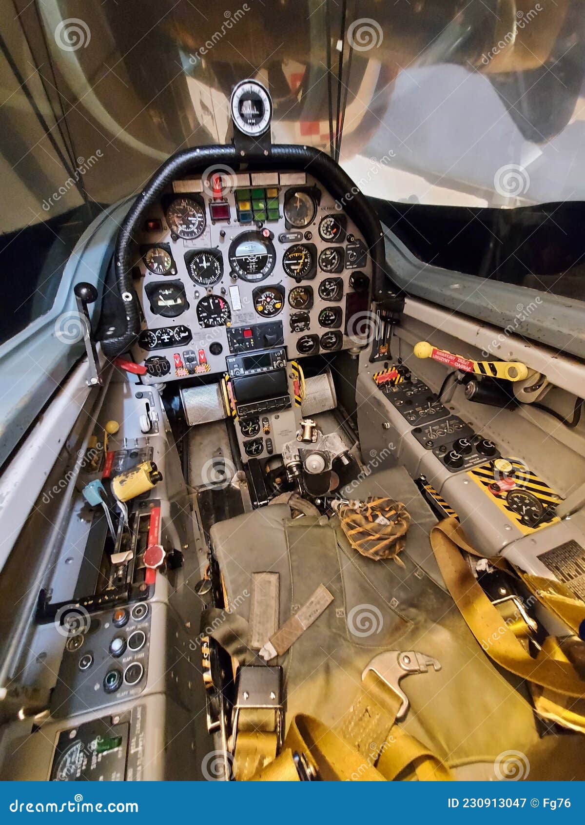 Flight Simulator Cockpit of a Pilot School Stock Image - Image of ...