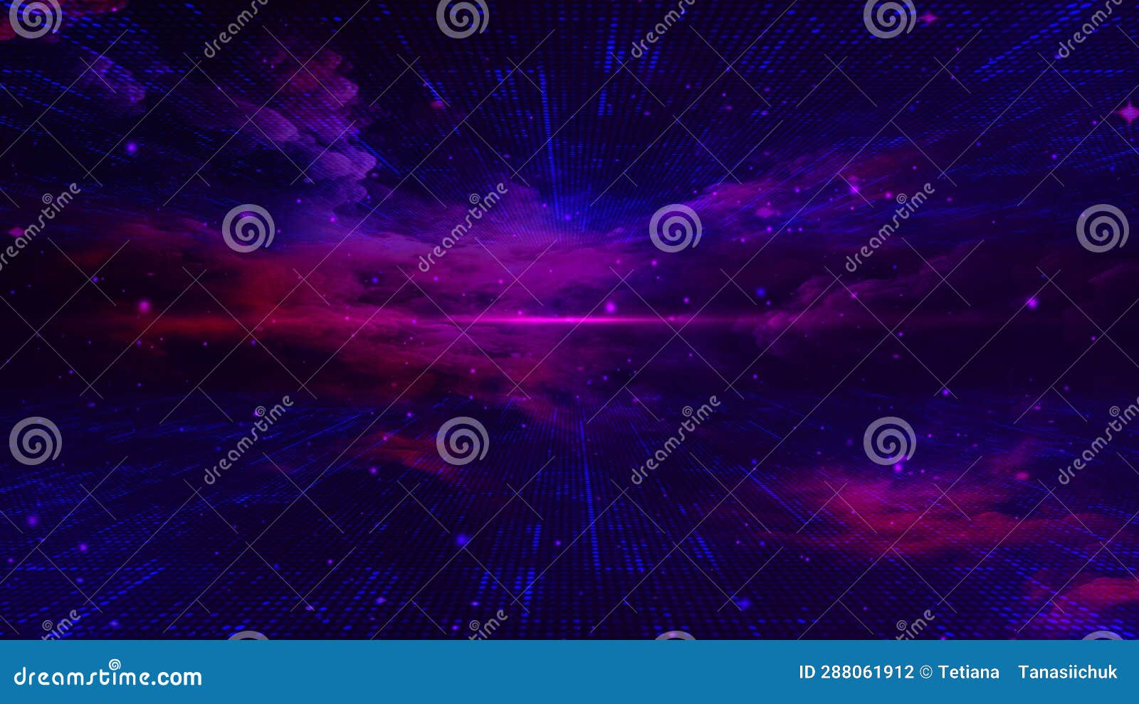 Flight in Space with Simulation of Galaxies and Nebulae. Space Flight ...