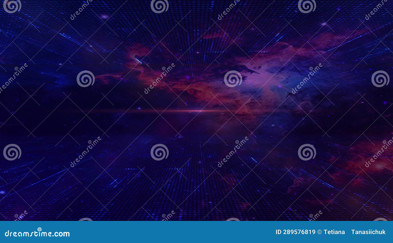 Flight in Space with Simulation of Galaxies and Nebulae. Space Flight ...